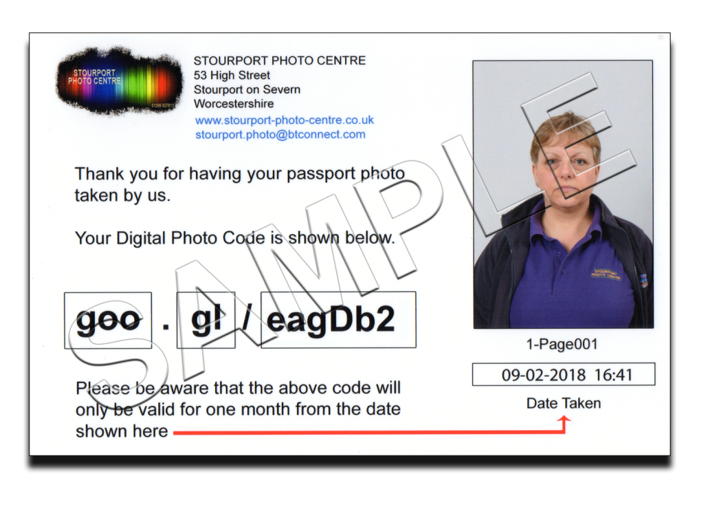 Passport Id Photos • Stourport Photo Centre